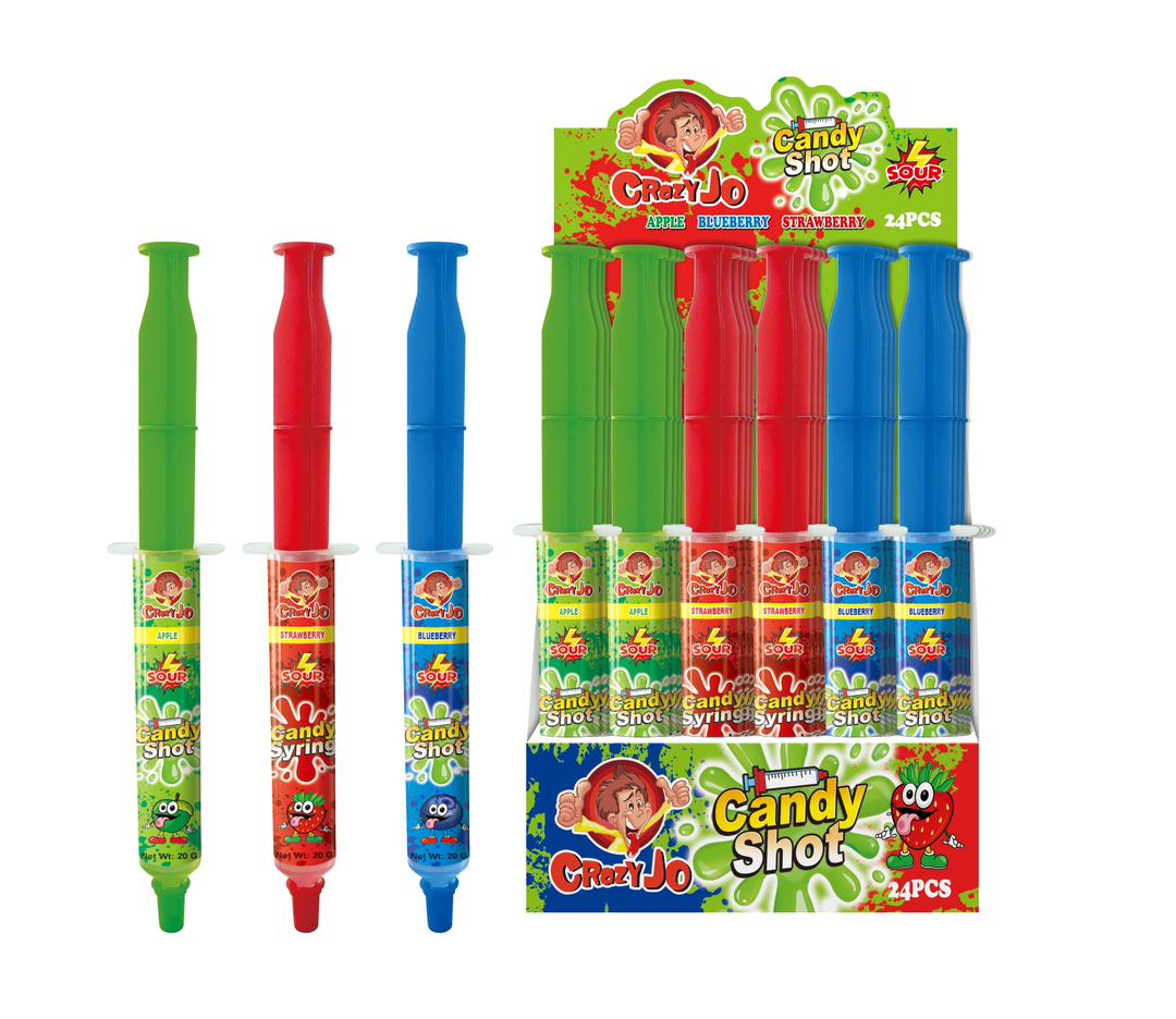 CRAZY JO Syringe Candy Shot 20g x 24 – Candytheatre