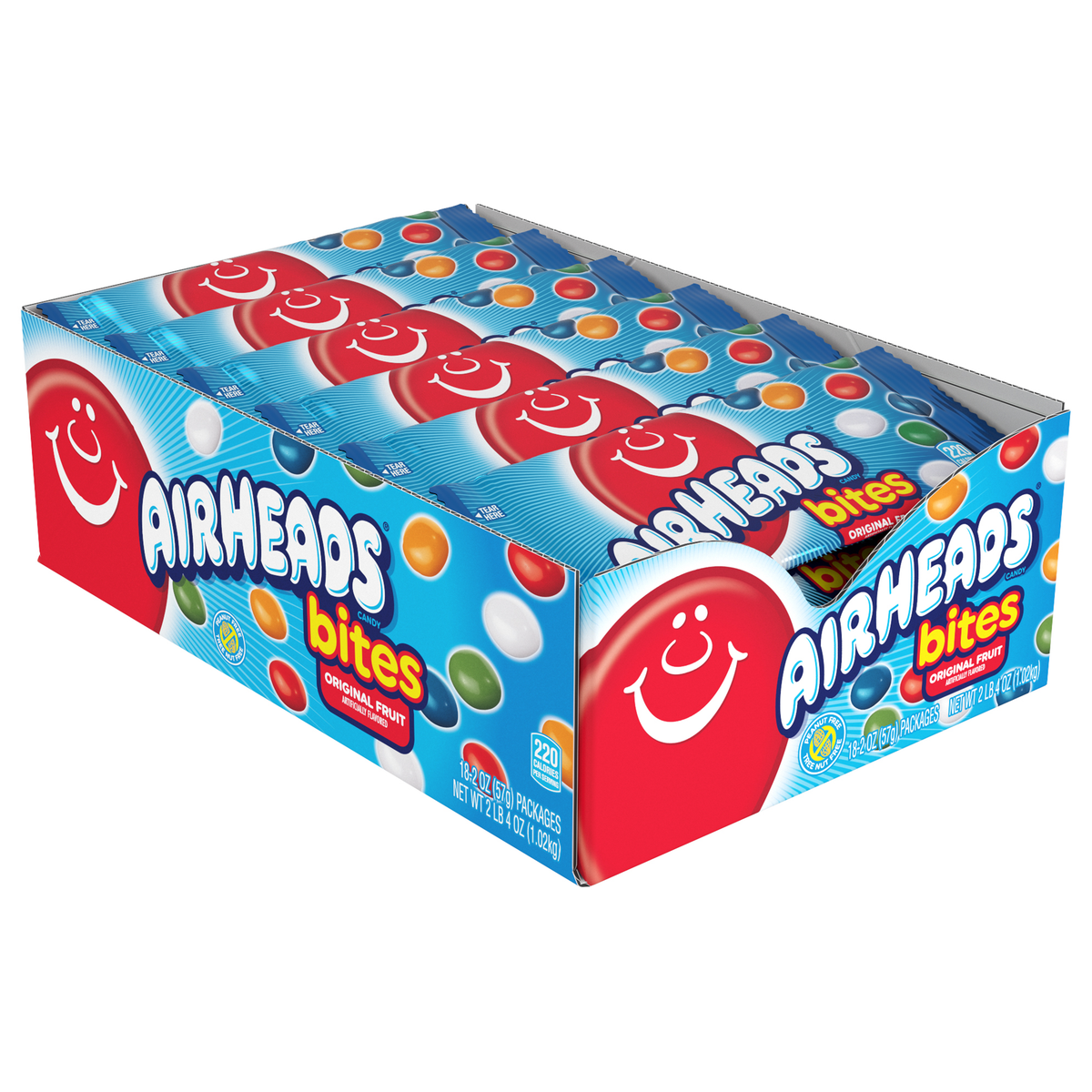 Airheads Bites Fruit (18 x 57g) – Candytheatre