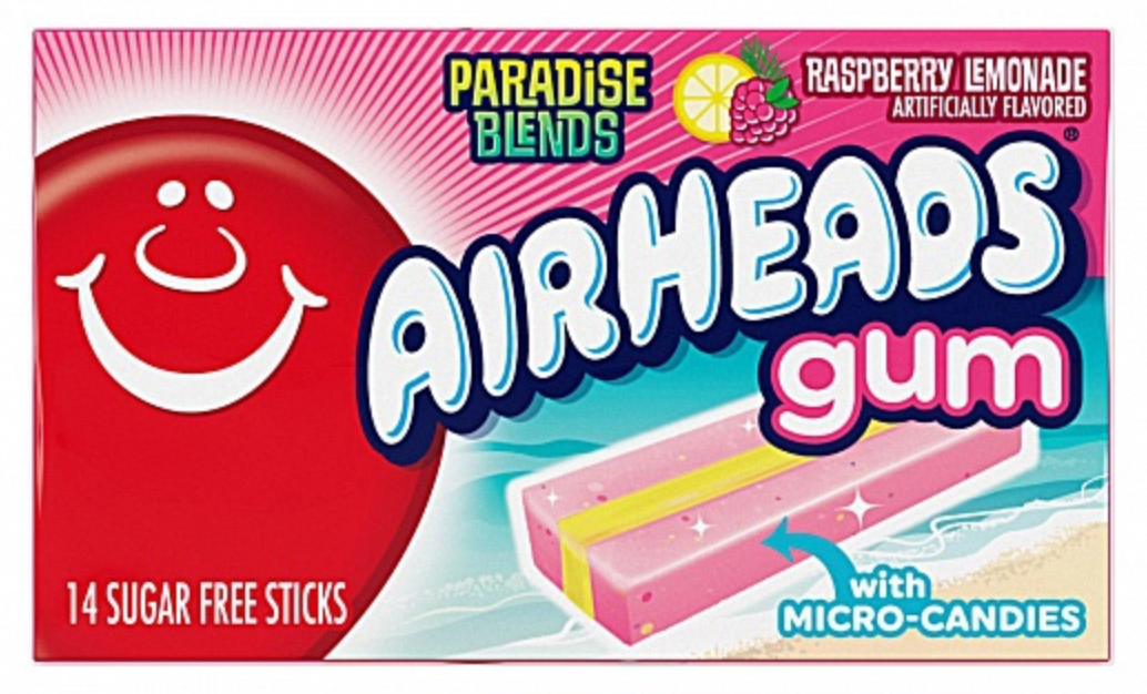 Airheads Gum Raspberry Lemonade (12 x 34g) – Candytheatre